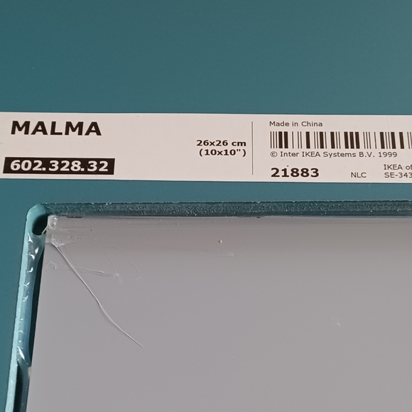 IKEA | Wall Decor | Ikea Malma Square Torqouise Wooden Framed 10 Mirror ...